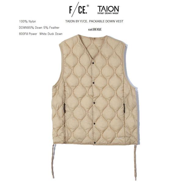 F/CE（エフシーイー） (Functionality. Culture. Exploration)2024-2025秋冬新作販売開始.F/CE×タイオンとのダブルネームモデル。■TAION BY F/CE. PACKABLE INNER ...