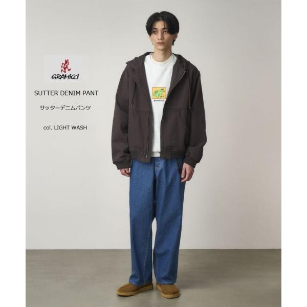 GRAMICCI グラミチ 　日本代理店国内正規品販売開始アメリカで誕生したクライミングショーツの元祖といえるブランド。■SUTTER DENIM PANT　サッターデニムパンツ.男性用　メンズモデル。しっかりした質感でハリコシのある、環境...