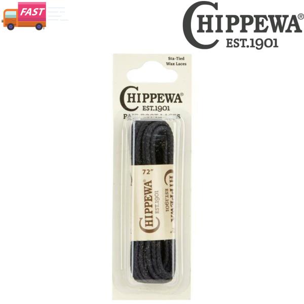 CHIPPEWA LACES-72 BLACK型番：4LAC14372 in 11穴のブーツ用。　11つのアイレットがあるブーツに最適です。