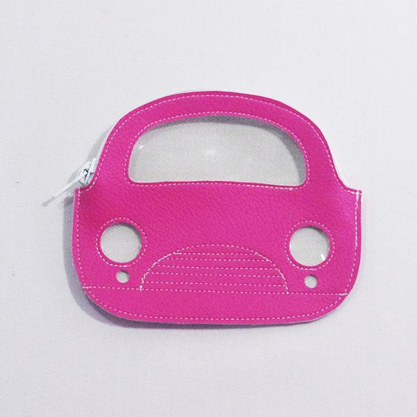 コインケース、小さなポーチ、小物入れとしてお使い頂けます。表面はビニールレザーと透明ビニールを使っています。反対面はビニールレザーのみで、ステッチはありません。８ローズ、9スカイはファスナーの色で、Mini Rose、Mini Skyを模し...