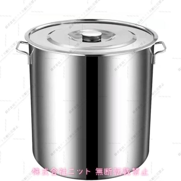 【大容量寸胴鍋】20cm?35cmと一般のご家庭から、大人数分の料理を作る際に便利な 業務用サイズまで多サイズをご用意しました！鶏ガラスープや、ラーメンスープを家庭で作りたい方には最適です。【ステンレス鋼材料】高品質のステンレス鋼製、手柄?...