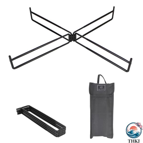 商品の説明                                                名前：キャンプ用折りたたみラック材質：鉄、オックス布用途：屋外キャンプ【安全設計】非粘着性ポリマーコーティングにより、金属フレームと収...