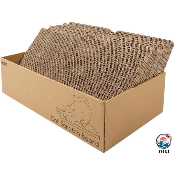 説明    説明: - 【両面デザイン】：各スクラッチボードは猫が両面を傷つけることができ、紙くずが漏れにくいため、お金、安全性、利便性、実用性を節約できます。 - 【高品質】: 猫スクラッチャーは高密度の厚みのある段ボール紙で作られており...