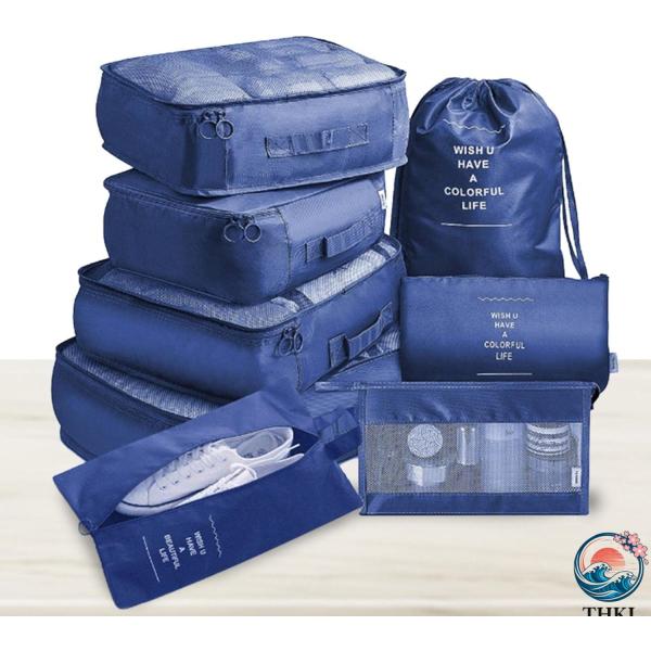 説明    特徴：1.新しい276T両面ツイル素材を採用し、防水、防塵、通気性に優れています。2.高品質で実用的なデザインにより、持ち物を乾いた状態に保ち、旅行を清潔に整頓できます。3. これらの超軽量パッケージ キューブは、簡単に保管でき...