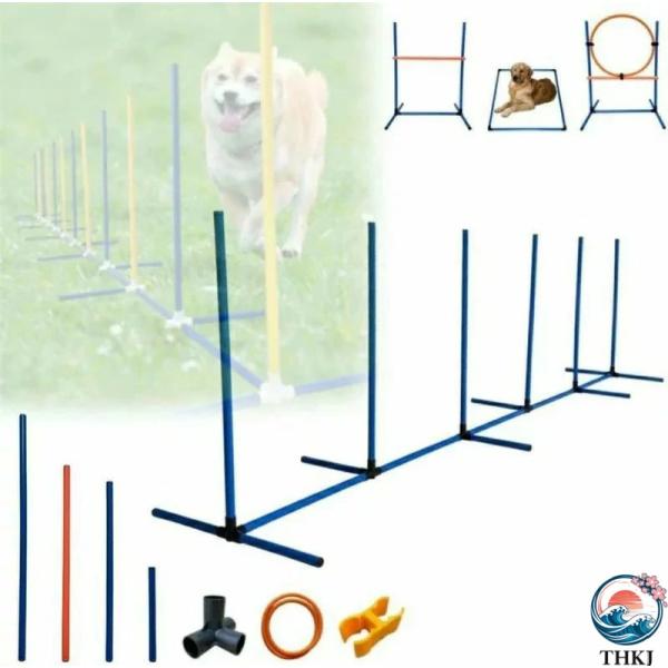 充実のアジリティフルセットのため、スラロームやハードルなど多彩なコースや障害物を作成できます。 犬種や体格、年齢に合わせて高さの調節が可能なため、どんなワンちゃんでも安心して使用できます。 スラロームやハードルなど多彩なコースや障害物を作成...