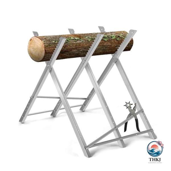 ? 【サイズ】 ソーホース、使用サイズ：80 * 80 * 80cm、のこぎりのこぎりの切断ログスタンド、折りたたんだ後のサイズ：100 * 80 * 7.5cm、のこぎりの長さ24cm、サポート木材径MAX [ D]=25cm。? 【素材...