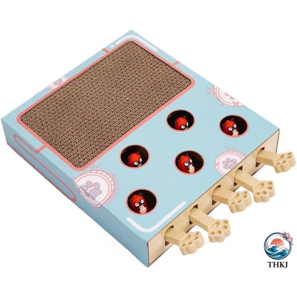 説明    猫モグラ叩きおもちゃ&amp;五つ穴 遊んでも遊んでも飽きない、猫ちゃんが生れ付く狩りの狩猟本能を満たしてくれます普通の猫おもちゃと違って、運動不足とストレスの解消するだけではなく猫の頭脳を鍛える知育もありますストレス解消気持ち...