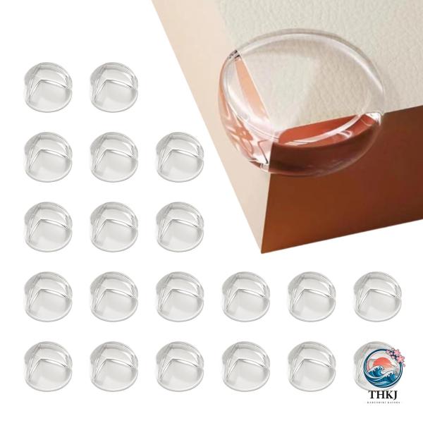 ? 【セット内容】製品はコーナーガード20個セットで、サイズは2.6×2.6 cmです。コーナークッションは丸い形状をしており、家具の角に取り付けることができます。? 【安全な素材】コーナークッションはPVC環境保護材質を採用し、無毒無味、...