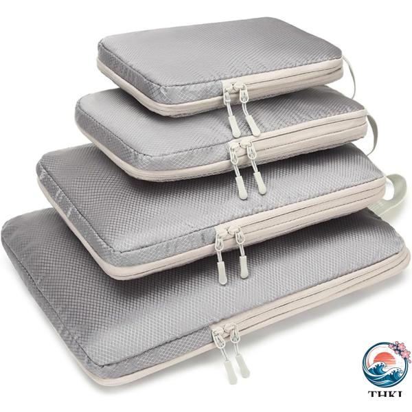 説明    圧縮設計、スペースを無駄にしない: 圧縮設計により、余分な空気を取り除くことができ、圧縮後の収納スペースを50%節約します。圧縮可能な荷物用バッグオーガナイザーは、梱包スペースを最小限に抑え、持ち物を汚れや液体から保護します。最...