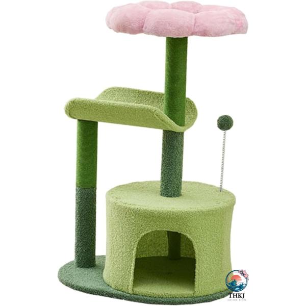 説明    商品の説明説明:  - 【愛らしいキャットツリー】: この多層キャットツリーは信じられないほどかわいく、モダンな装飾とシームレスに調和し、あなたの家に楽しさを加えます。Aは55cmx40cmx85cm / 21.65インチx15...