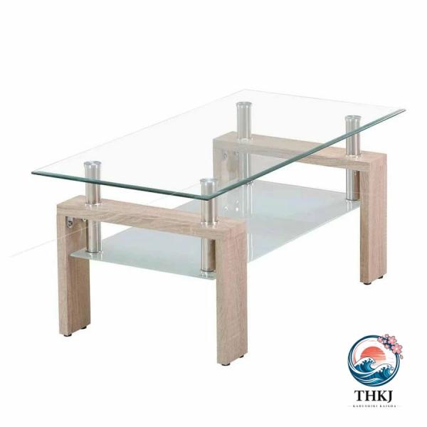 センターテーブル 商品説明 【木目の立体感までを再現した美しい木目模様天板】 なめらかな手触り天板は高級感といい肌触りが兼ね備える上、水や汚れに強く、耐久性も優れて、お手入れも簡単です。 汚れた時もサッと簡単に拭けます。 【強化ガラスを採用...