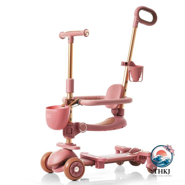 Product Features ●お子さまの成長に合わせて長く使える 三輪車（1歳~2歳）ガードレール付き（3歳~4歳）押し棒付き（5歳~6歳）シートモード（7歳~8歳）キックスクーターモード（9歳~10歳） ●組み立ては工具不要 ● 折...