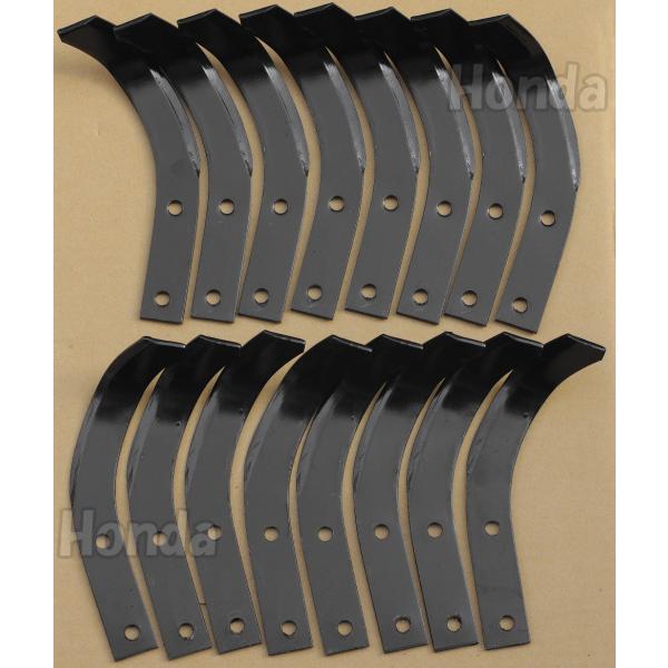 Honda ホンダ 耕うん機 耕耘機 こまめ 交換爪 ロータータイン 16本セットホンダ純正品標準ローター用 L型爪セット適応こまめ F220 FH220 F200 F210など取付穴径約8.8mm 取付ピッチ60mm 厚さ4.2mm
