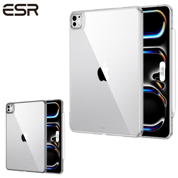 ESR iPad Pro 11 / 13インチ ケースM5（2025)、M4（2024、第5世代）専用 薄型軽量、耐衝撃・耐落下保護、耐黄変、頑丈な背面、Pencil Pro/USB-C完全対応、Classicシリーズ ESR Classi...