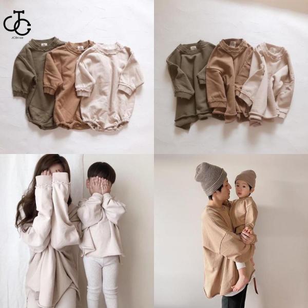 リンクコーデや子供とお揃いコーデが楽しい♪程よいオーバーサイズでシンプルながらファッション感たっぷり！着心地も快適。家族揃いで幸せ感たっぷり！家族旅行、撮影、運動会、お出かけに注目されるに間違いなし。結婚記念日、誕生日、お祭り、イベントなど...