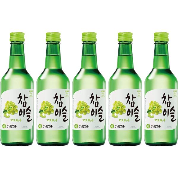 JINRO チャミスル マスカット [リキュール 13度 360ml×5本 ]