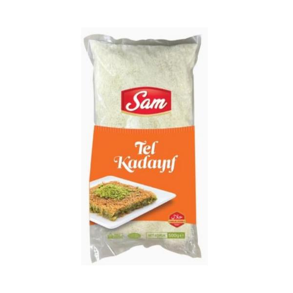 乾燥 カダイフ　500ｇ（ドバイチョコレート材料）トルコ産 そのまま使えるカダイフ 別途の後工程なしにすぐに使用可能です カダイフ - ドバイチョコレート準備及びトルコ及び中東のお菓子製作用 500g(乾燥)