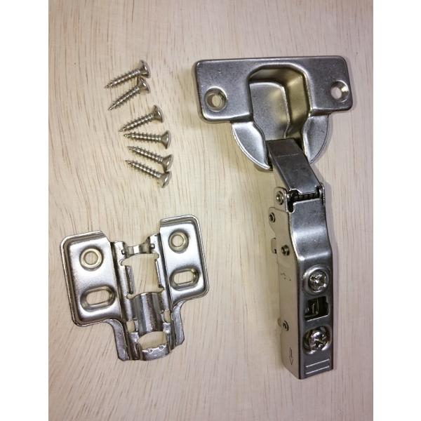 『レターパックプラス選べます』レターパックプラスなら送料全国一律600円40mmダンパー付きスライドヒンジ　全カブセ開き角度：100°カップ径：40mm堀込深さ：13mm推奨扉厚：22〜30mm（使用可能扉厚20〜35mm）ダンパー付きスラ...