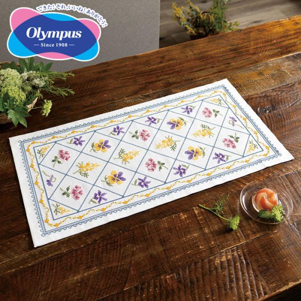 ●キット内容：25番刺しゅう糸(綿100%)、刺しゅう布No.3000布（ジャバクロス中目）、クロス針、カラー図案付説明書●完成サイズ：縦約80cm×横約40cm●難易度：中〜上級者向け●製作時間（目安）：30時間やわらかな黄色の花が可愛ら...