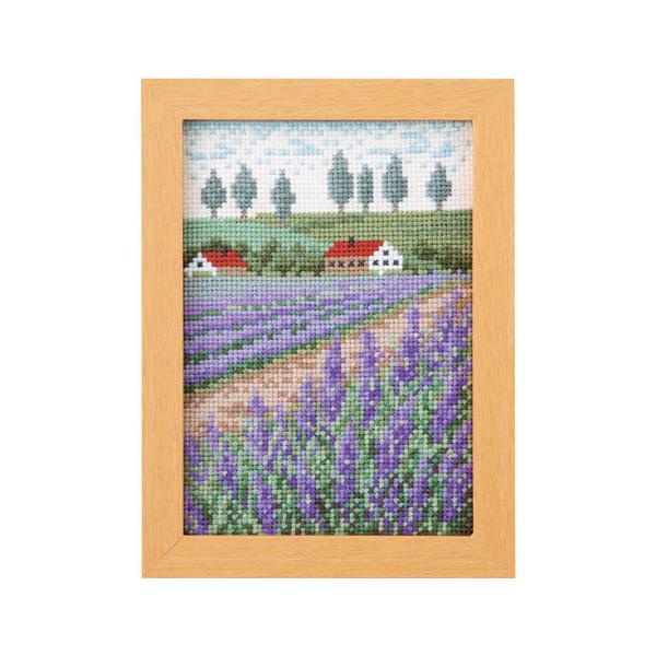 ■商品特徴●キット内容：25番ししゅう糸、No.8300布（インディアンクロス）〈32〉オフホワイト、クロス針、カラー図案付説明書、木製フレーム●用意するもの：縫い糸、縫い針、はさみ、テープ●出来上がりサイズ：額外径：約たて20cm×よこ1...