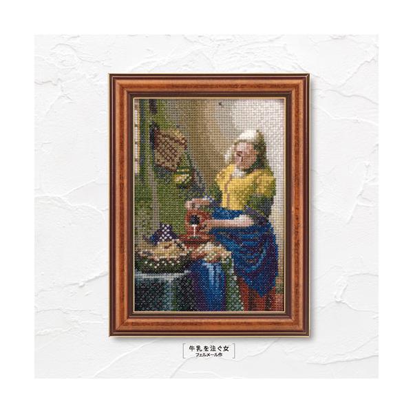 ●キット内容：25番刺しゅう糸、刺しゅう布 No.8300 (インディアンクロス) (32) オフホワイト、クロス針、カラー図案付説明書、専用フレーム●用意するもの：縫い糸、縫い針、はさみ、テープ●出来上がりサイズ：額外径　約縦20.8cm...