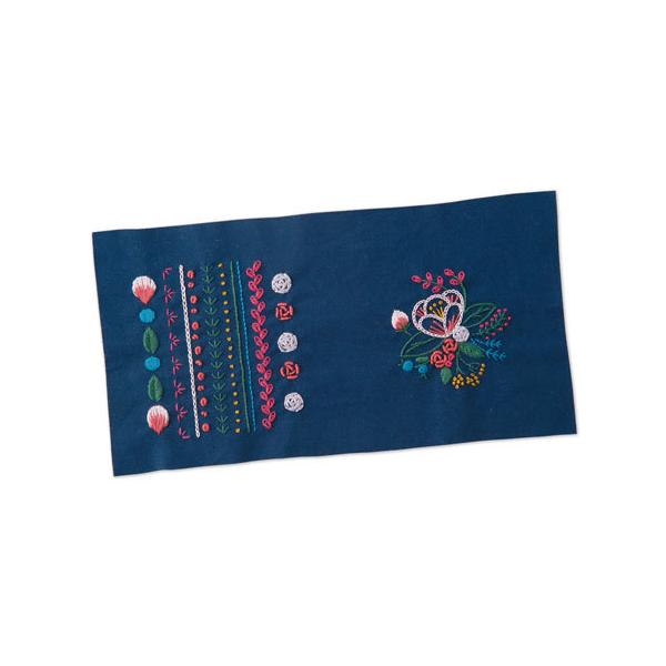 ●キット内容：25番刺しゅう糸(綿100％)、刺しゅう布（図案プリント済）、フランス刺しゅう針、カラー図案付き説明書●用意するもの：はさみ●布サイズ：縦約13cm×横約26cm●製作時間：約7時間　※製作時間は目安です。●生産国：日本フラン...