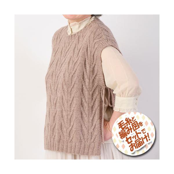 ●セット内容：アメリー　7玉・編図※選択肢より色をお選び下さい●用意するもの：2本針　6号・8号、特長4本針　6号、かぎ針　7/0号●出来上がり寸法：身幅約52cm、着丈約54.5cm、ゆき丈約26cmアメリーの特徴●品質構成：ウール　70...