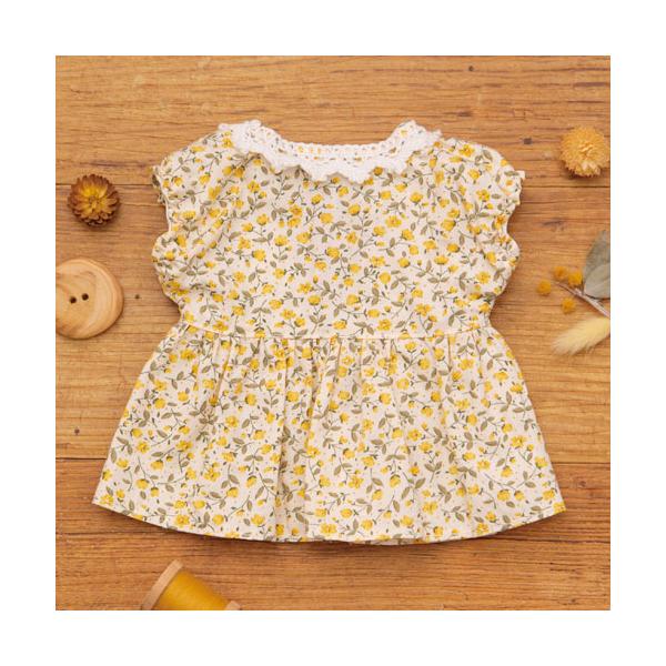 ●キット内容：布地・レース・ゴムテープ・サテンリボン・レシピ●材質：布地（小花柄）/綿100％・レース/綿100％・サテンリボン/ナイロン100％●出来上がりサイズ：縦約15cm×横約17cm(サテンリボン含まず)●生産国：日本●デザイン：...