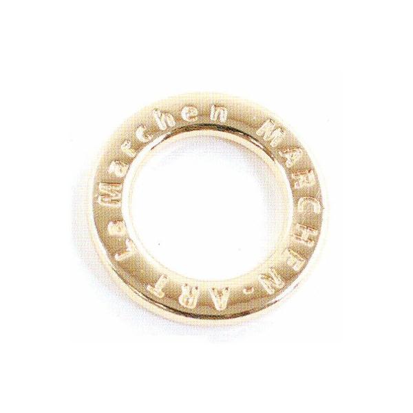 ラメルヘンテープバッグ用の副資材です。 キレイなメタルリングに「MARCHEN-ART La Marchen」という刻印が入っています。※画像の関係により現物とは色が異なる場合がございます。※こちらの商品はお取り寄せ商品となりますので、お届...