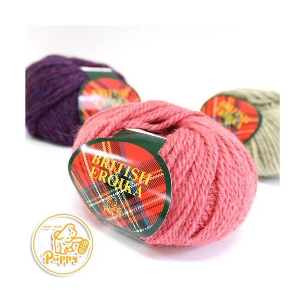 ●品質構成ウール　100％、（英国羊毛50％以上使用）●棒針標準ゲージ: 15〜16目・21〜22段●仕立（糸長）: 50g　約83m●棒針（号）: 8〜10●金属かぎ針（号）: 8/0〜10/0●糸使用量（平均）：プルオーバー　10玉、カ...