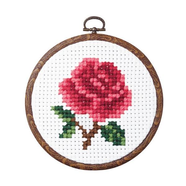 ●キット内容：刺繍糸、No.3000布（ジャバクロス中目）、クロス針、おしゃれフープ、カラー図案付説明書●サイズ：額内径  約13cm●生地色：白●難易度：初級者向●製作時間目安：4〜5時間※画像の関係により現物とは色が異なる場合がございま...