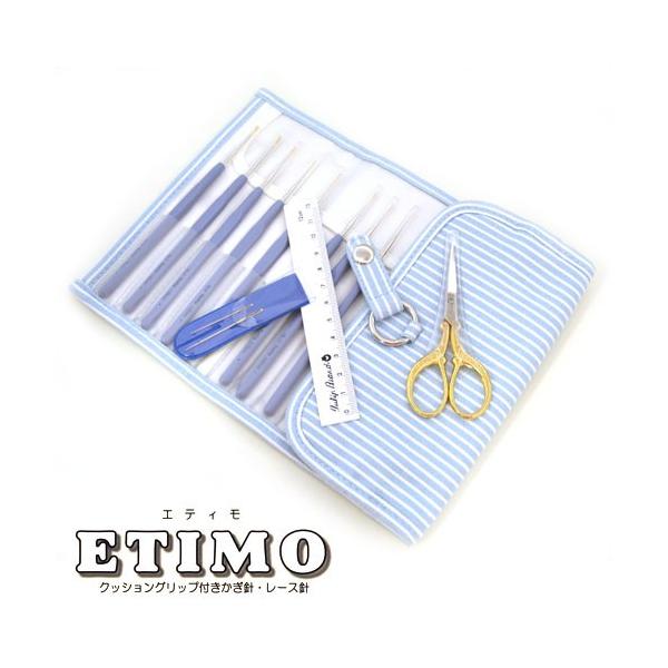 ●材質：エティモレース針No.0・No.2・No.4・No.6・No.8・No.10・No.12・No.14計8本、はさみ（ゴールドハンドルのはさみ）、とじ針2本、ものさし、ケースレース針がそれぞれ8本、イタリア製の高級はさみに、かわいいケ...
