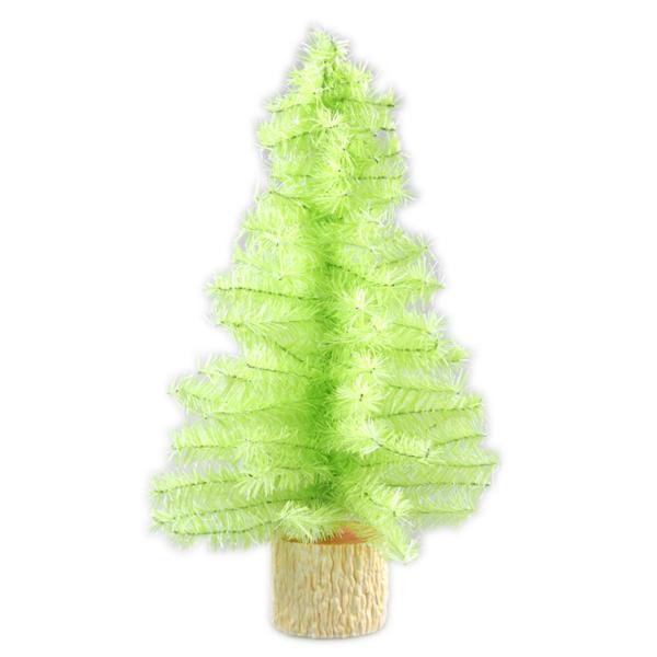 非常に珍しい国産品の上質なミニクリスマスツリーです。<br>ベースの緑色に少し白色を加えており宝石のようにキラキラと輝いて見えます。【サイズ】約直径18cm×高さ30cm(枝広げの具合によって異なります)【ご注意】枝をコンパクト...