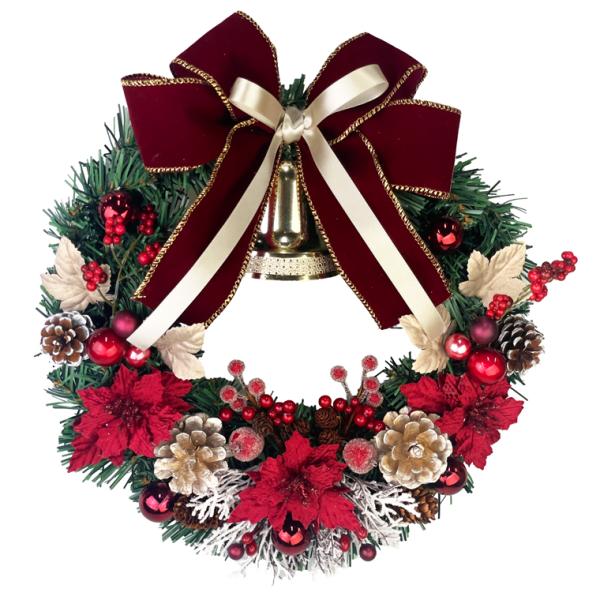 お洒落な街の神戸でデザイナーによって１つ１つ丁寧に手作りされている非常に珍しく希少な国内生産品です。上品に優しく降りかかったスノーが美しいおしゃれなクリスマスリース25cmナチュラルスノーブラウン。全体に降りかかったスノーとブラウンの色が絶...