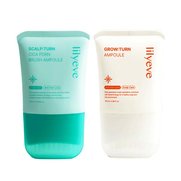 【商品名】lilyeve グローターンヘアアンプル100ml or スカルプターンヘアアンプル100ml【商品説明】1. 頭皮ケア＆育毛サポートスカルプ用エッセンス（抜け毛ケア用）で、薄毛・髪のボリュームが気になる方に KFDA（韓国食品医...