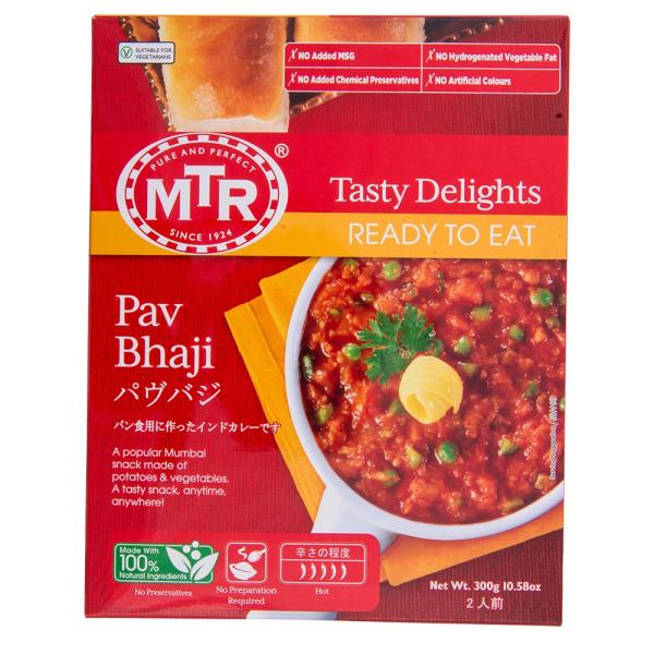 ■商品名 MTR パウバジ■原材料名 ジャガイモ、カリフラワー、トマト、タマネギ、トマトペースト、にんにくペースト、人参、バター、グリーンピース、香辛料、生姜ペースト、ピーマン、グリーンチリ、食塩、唐辛子、コリアンダーリーフ、ビートルート、...