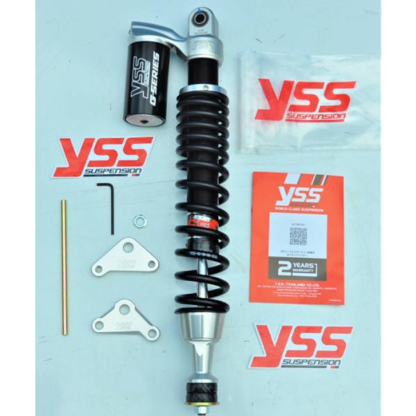 ■商品仕様YSS リアサスペンション ECO LINE OK302-400T-03-888全長：400mmスプリング：42-30-50-250上部取付：STUD下部取付：EYE（10×30）対応車種：PIA/VESPA SPRINT125/...