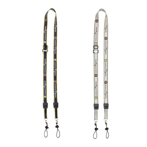 【発売日：2024年02月01日】阪神タイガースのチームロゴや丸虎などカッコいいデザインを施したメガホン用ネックホルダーストラップです。２色展開