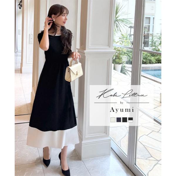 [ 岡部あゆみさんコラボ ] 選べるタイプとサイズ スクエアボートネックニットワンピース大人気インフルエンサー「岡部あゆみ」さんとのコラボ商品。着心地の良いスポンジニット素材のワンピースを2サイズ・2タイプでご用意しました。キレイ見えが叶う...