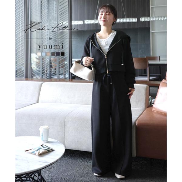 [ Yuumiさんコラボ ] ダンボールスウェットパンツ大人気インフルエンサーYuumiさんとのコラボアイテムが登場。穿き心地の良さと大人の女性らしさを両立させたピンタックワイドパンツ。立体感のあるシルエットとピンタックで美脚効果も期待大。...
