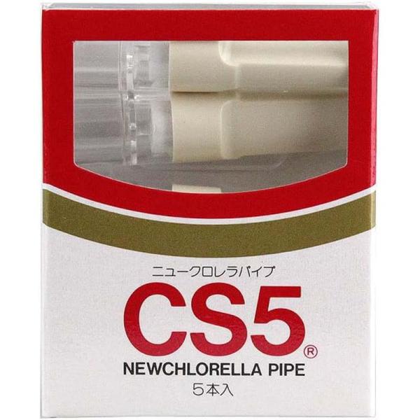 「ニュークロレラパイプCS5」は、スピルリナ、クロレラ、クロロフィル入顆粒をバランスよく添加した独自のニュークロレラフィルターを 採用することにより、たばこ本来の香喫味を出来るだけ損なわずにニコチン・タールを効率よく減少します。  ・ダブル...