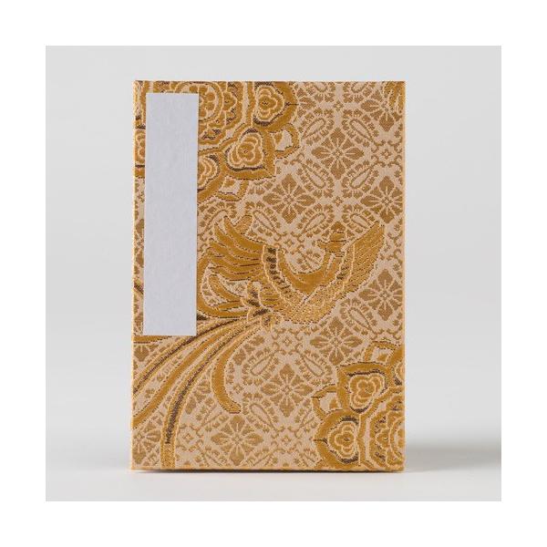 舞う鳳凰が美しい希少性の高い御朱印帳、黄金バージョンです。蛇腹タイプの御朱印帳、本身は48ページ、サイズは11cm x 16cmのお手軽な大きさです。2枚の紙を貼り合わせていますので、墨の裏移りがしにくい仕様になっています。※柄の出方は商品...