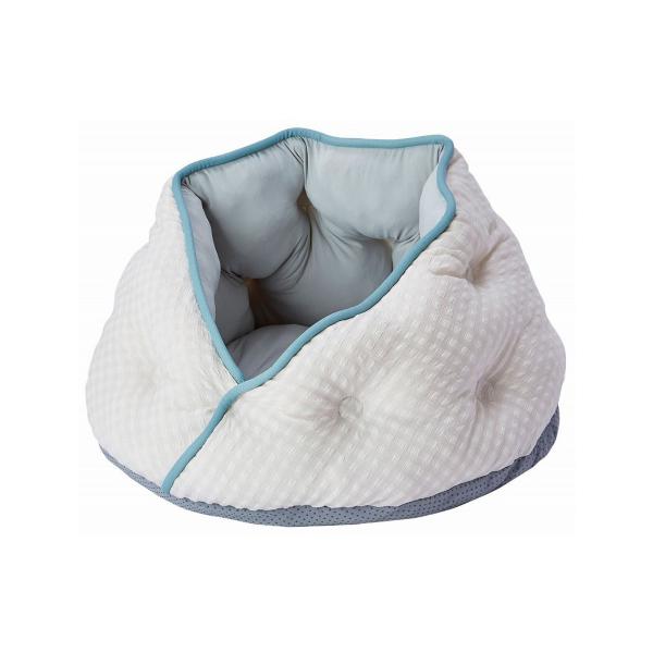 猫ベッド 夏用 ドーム型 おしゃれ ひんやり 接触冷感生地 クール 快適素材 涼しい 熱中症対策 手洗い ひんやり包まれドームベッド ビーチアイボリーすっぽり包まれリラックスできるドームベッドです・Cool快適素材：もっちりな接触冷感生地と...