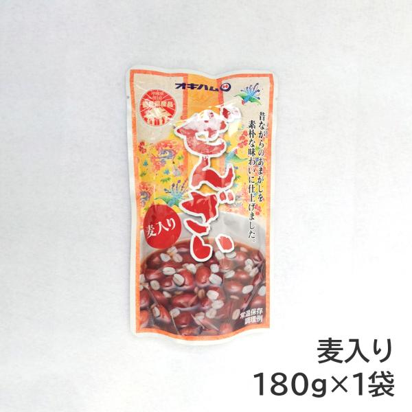 昔ながらの沖縄ぜんざいがおうちでお手軽に楽しめます♪かき氷＋白玉で！　本格的な沖縄ぜんざい冬はレンジで１分半！　あったか〜いぜんざい内容量：１８０ｇ内容：金時豆（国産）、砂糖、押麦、地下浸透海水、食塩／増粘剤（タマリンドガム）賞味期限：未開...