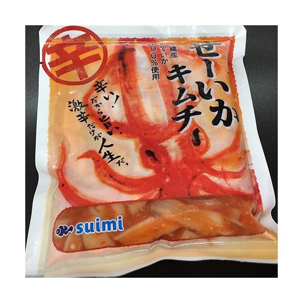内容量：200g×5個賞味期限：1年間保存方法：要冷凍配送方法：冷凍同梱について：冷凍特徴：沖縄県を代表するフード「せーいか」をキムチ味に美味しく仕上げました。【発送元】901-0035沖縄県那覇市通堂町2番1号1F有限会社ウエストマリン