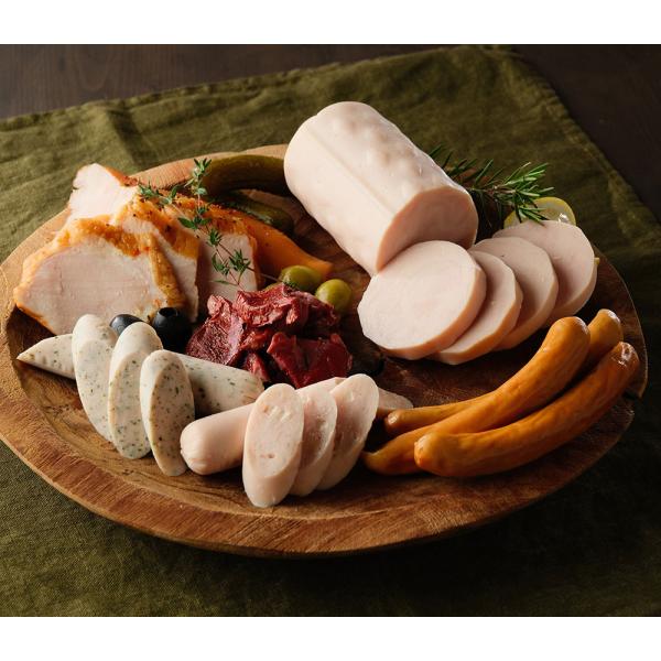 【発売日：2025年03月28日】「清流の国」岐阜県・奥美濃地方で育った地鶏「奥美濃古地鶏」を使った、本格的なプレスハムや燻製とソーセージの詰合せ。清流長良川の源、奥美濃の大自然に抱かれてストレスなくのびのびと育った地鶏を使い、昔ながらの製...