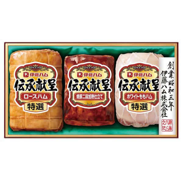【発売日：2026年06月01日】バラエティに富んだおいしさを詰合せたギフトセットです。■内容量：特選ロースハム400g、焼豚二段加熱仕立て160g、特選ホワイトももハム220g■賞味期限：冷蔵55日