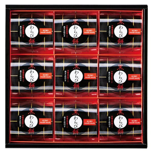 【発売日：2026年01月31日】まろやかな黒糖の風味広がる「もっちり ぷるり」とした黒わらび餅。香ばしい黒きな粉との出会いが、美味しさを引き立てます。■内容量：黒わらび餅（89g）・黒きな粉（3.5g）×各9■賞味期限：常温6ヶ月■箱サイ...