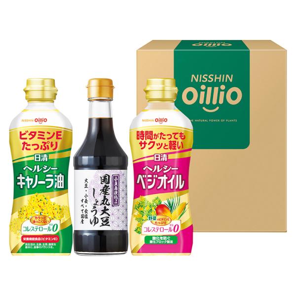 【発売日：2026年01月31日】ヘルシーオイルと醤油の低価格帯調味料ギフトです。慶弔関係や、引っ越し業者様、ノベルティ関係など、様々なシーンにおすすめの詰め合わせです。■内容量：ヘルシーキャノーラ油・ヘルシーベジオイル（各350g）・タケ...