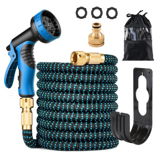 驚きの3倍伸縮！家庭用にもプロ用にもぴったりな高性能伸びるホースが登場使わない時はコンパクト、使用時は最大30mまでスルスル伸びて、洗車・水やり・掃除などあらゆる作業がストレスフリーに！【3倍に伸びる驚きの伸縮力】水を流すと自然に3倍までス...